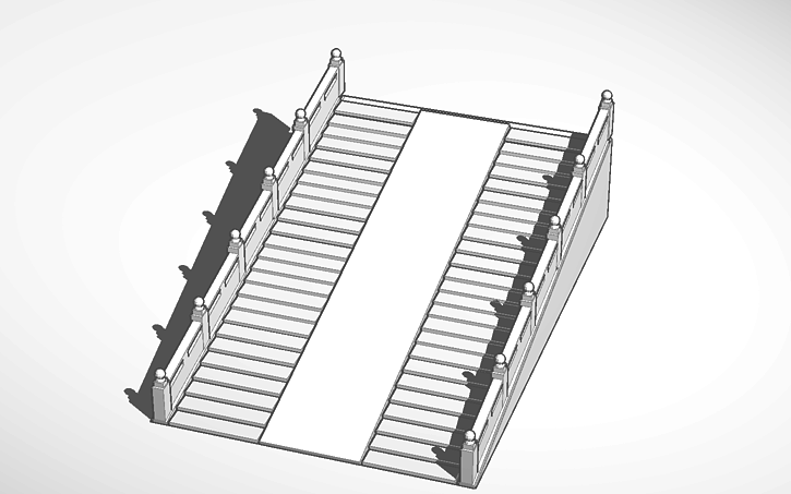 3D design Stairs #building - Tinkercad