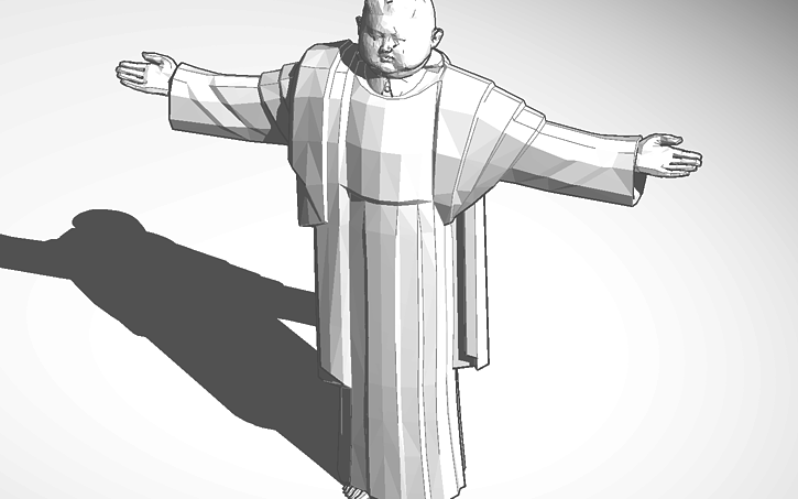 3D design Christ the Redeemer - Tinkercad