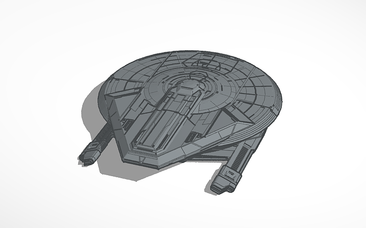 3D design USS Hoover NCC 1683 - Tinkercad