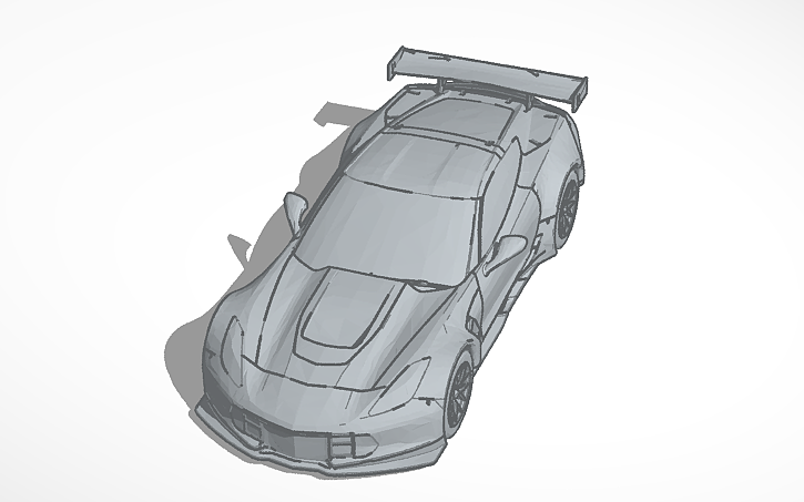 3D design Corvette - Tinkercad