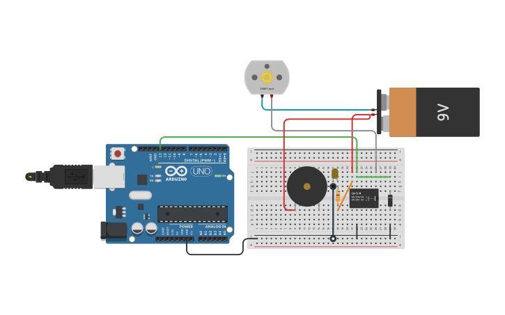 Circuit design Relay - Tinkercad