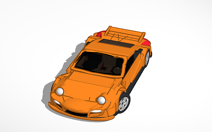 3D design Porsche(simple shapes) - Tinkercad