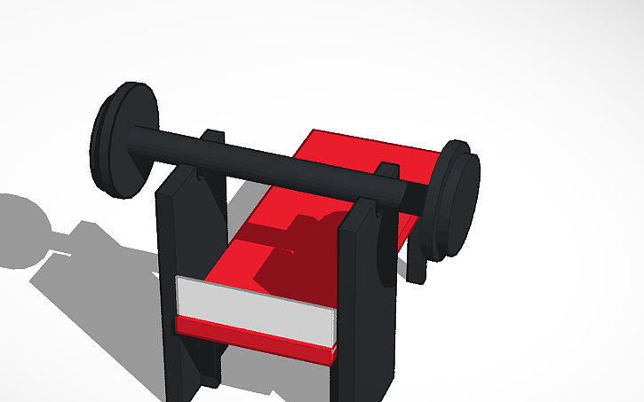 3D design exercise bench - Tinkercad
