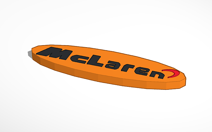 3D design McLaren Logo - Tinkercad