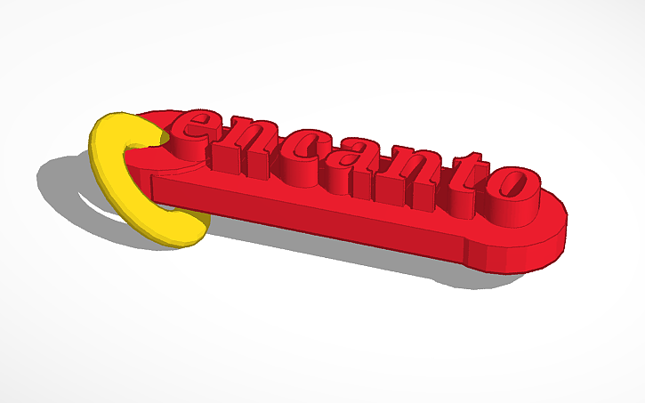 3D design porta chaves - Tinkercad