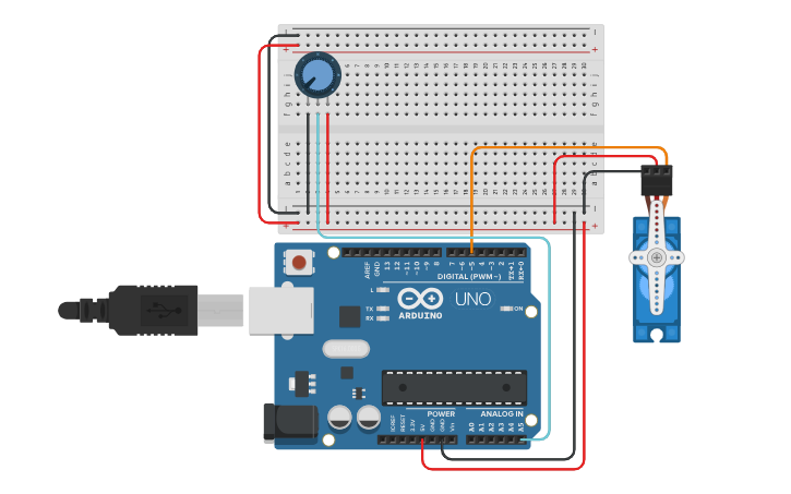 Circuit design Atividade 3, desafio 3 controlando micro servo com ...