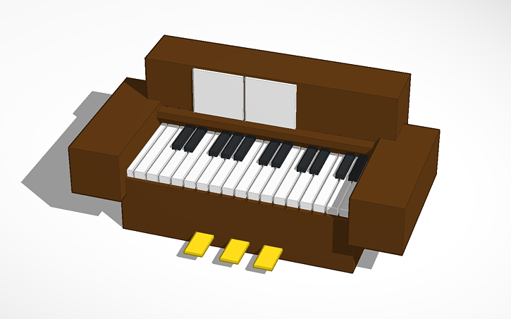 3D design Piano | Tinkercad