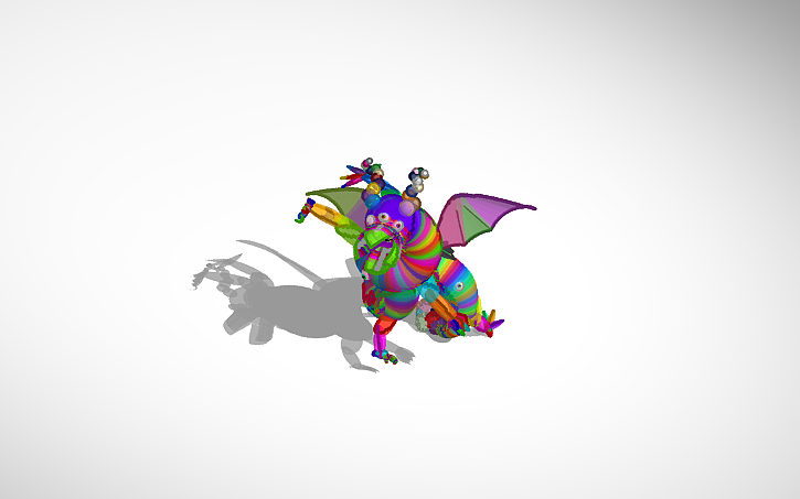 3D design trans dragon - Tinkercad