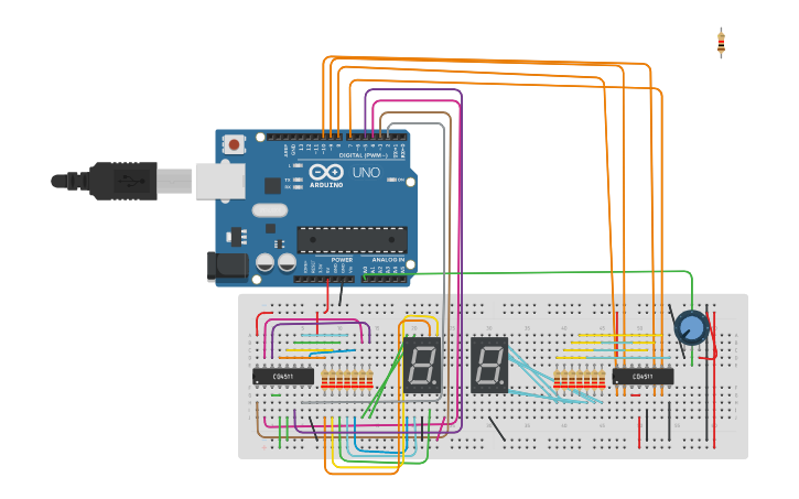 Circuit design R3-A1 | Tinkercad