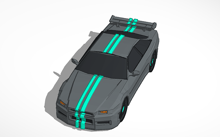 3D design nissan gtr skyline r34 - Tinkercad