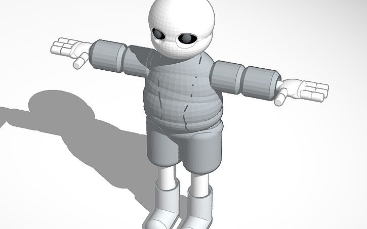 3D design Undertale Human Template - Tinkercad