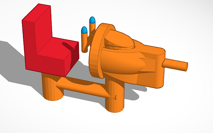 3D design machine gun | Tinkercad