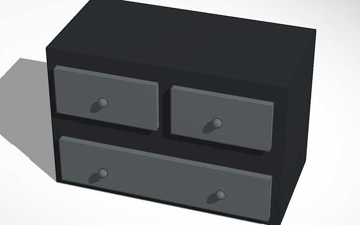 3D design drawer - Tinkercad