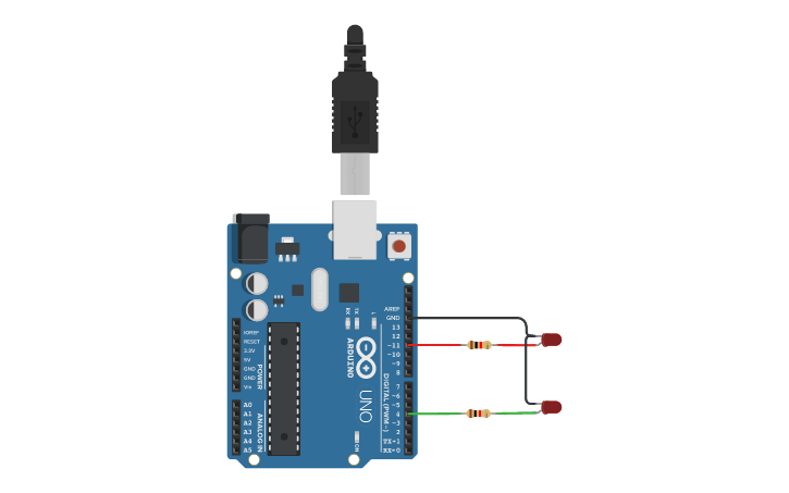Circuit design Atividade 2 | Tinkercad