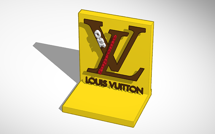 3D design louis Vuitton off wight y supreme logo - Tinkercad