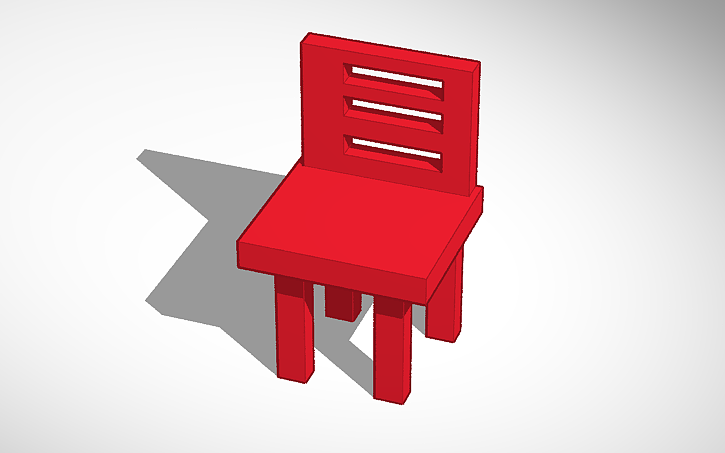 3D design chair - Tinkercad
