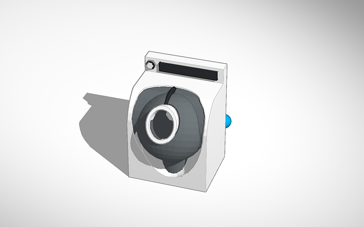 3D design washing machine - Tinkercad