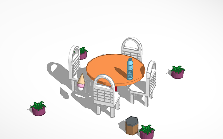 3D design Jardín - Tinkercad