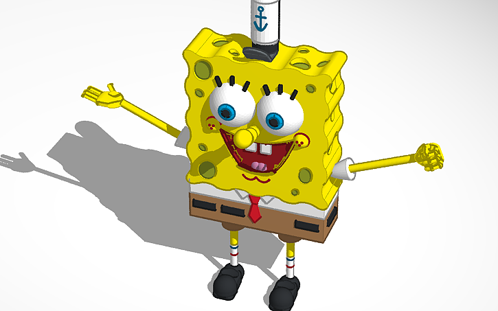 3D design spongebob - Tinkercad