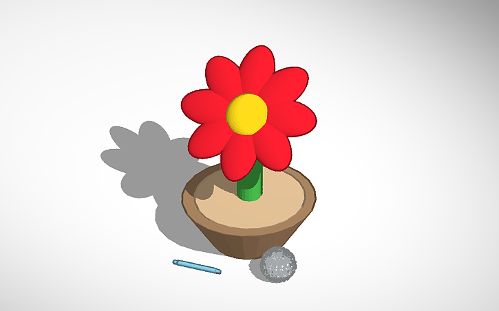 3D design Flower - Tinkercad