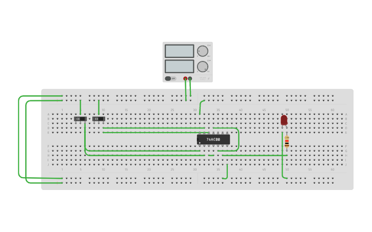 Circuit design OR GATE USING NAND GATE | Tinkercad