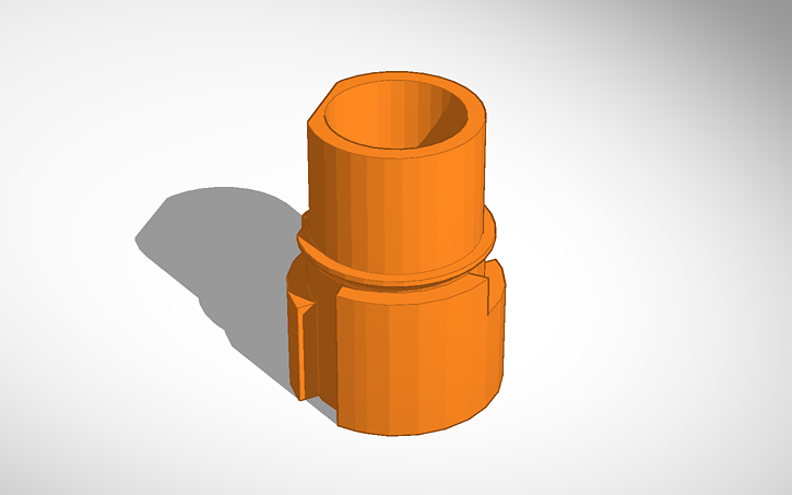 3D design Nerf Maverick Nerf Barrel adapter - Tinkercad