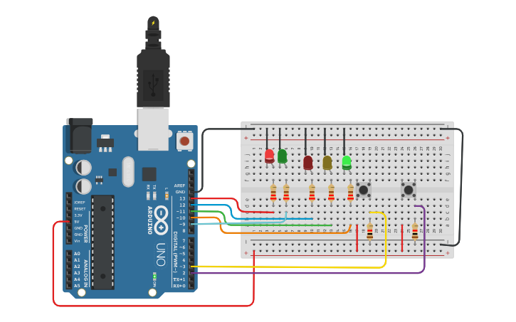 Circuit design REVISÃO2 Aula de portas 1168 C++ - Tinkercad