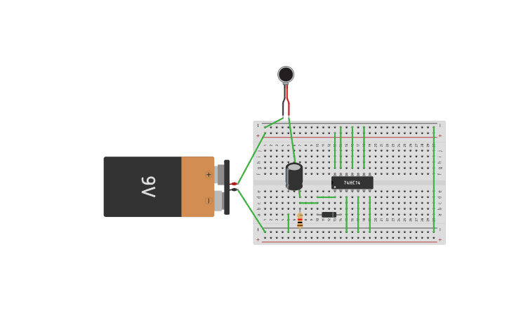 Circuit design Lab 10: 40106 Based Oscillator - Tinkercad