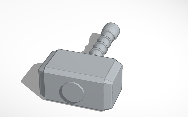 3D design Thor's Hammer | Tinkercad