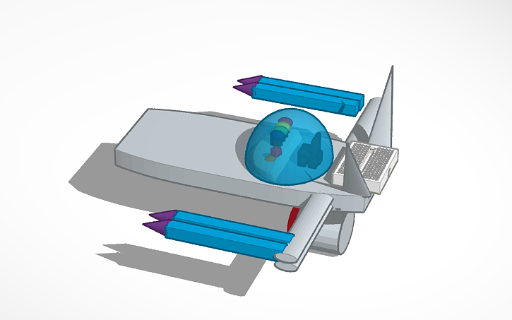 3D design Spaceship - Tinkercad