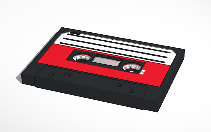3D design cassette - Tinkercad