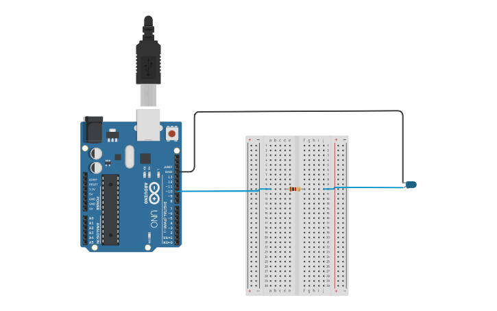Circuit design Projeto Código MORSE ( SOS ) - Tinkercad