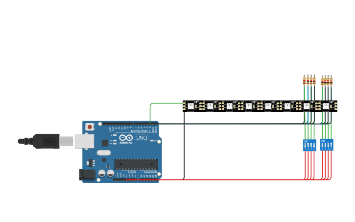 Circuit design 8Bit | Tinkercad