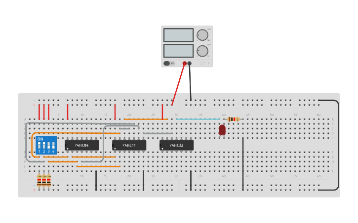 Circuit design 4 Punto - Tinkercad