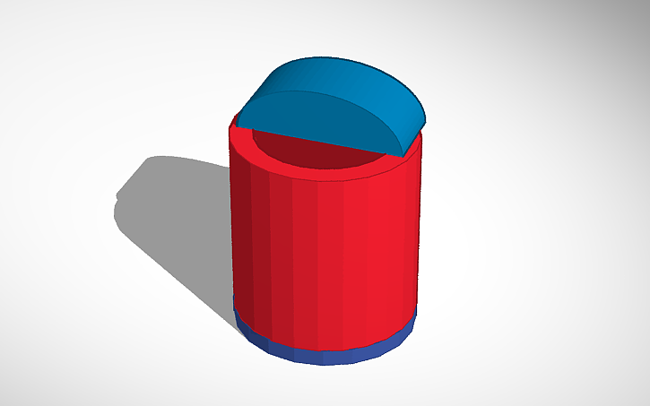 3D design Dustbin Design - Tinkercad
