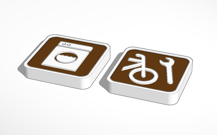 3D design Bike Repair, Laundry - Tinkercad