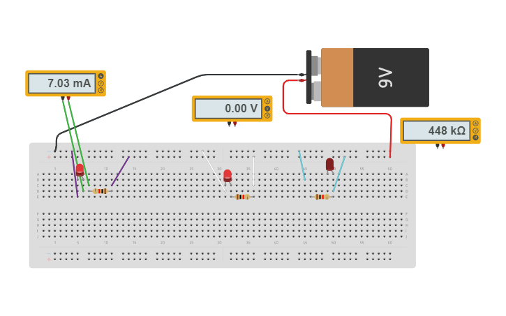 Circuit Design Multimeter On Resistor Circuits Tinkercad