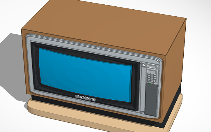 3D design Television - Tinkercad