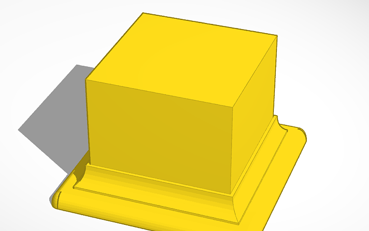 3D design MIni display plinth - Tinkercad