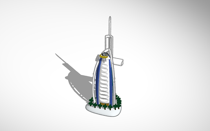 3D design Copy of Burj Al Arab - Tinkercad
