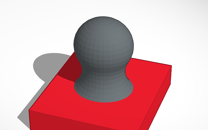 3D design Stamp - Tinkercad