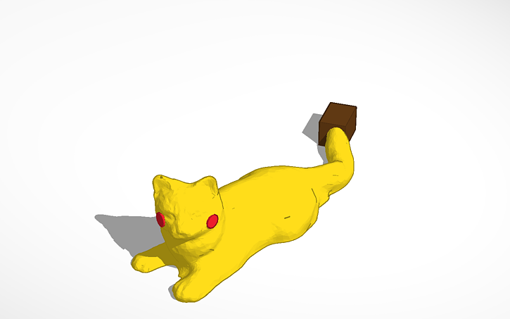3D design pikachu - Tinkercad
