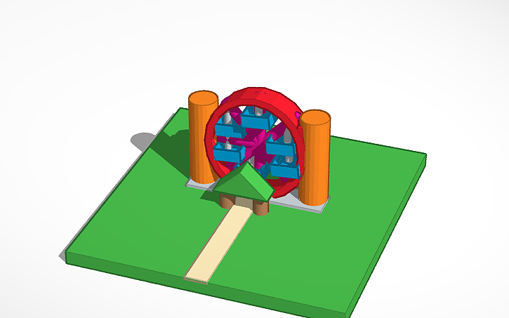 3D design Ferris wheel - Tinkercad