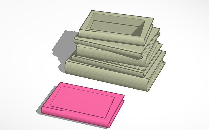 3D design Book Box - Tinkercad