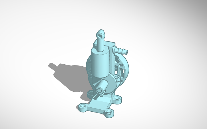 3D design Oscillating Steam Engine YADE 6/B - Tinkercad