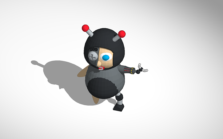 3D design Cyborg Chibi | Tinkercad