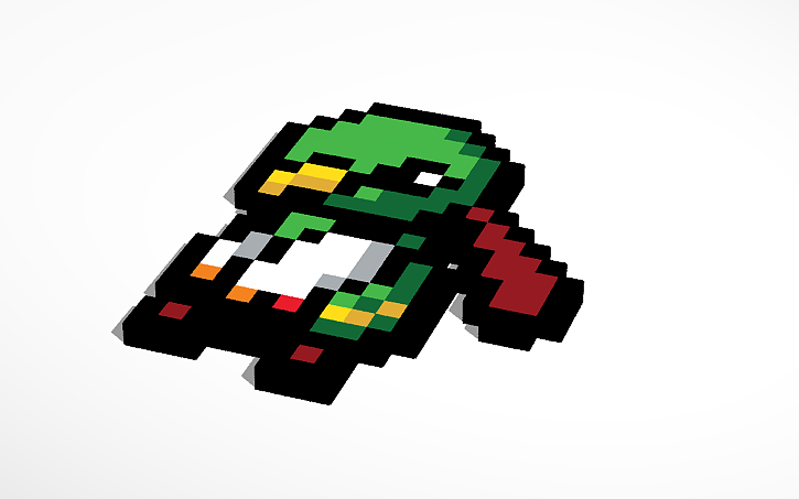3D design Xatu Pixel Art (Pokemon) | Tinkercad