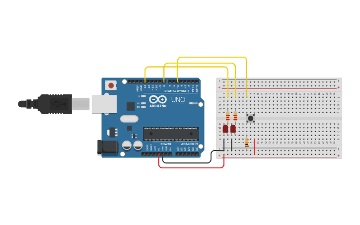 Circuit design If statements - Tinkercad