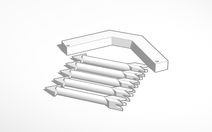 3D design bow and arrows - Tinkercad