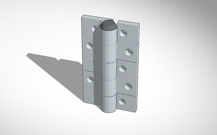 3D design door hing - Tinkercad
